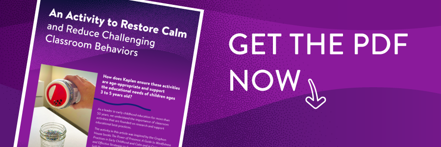 An Activity to Restore Calm and Reduce Challenging Classroom Behaviors